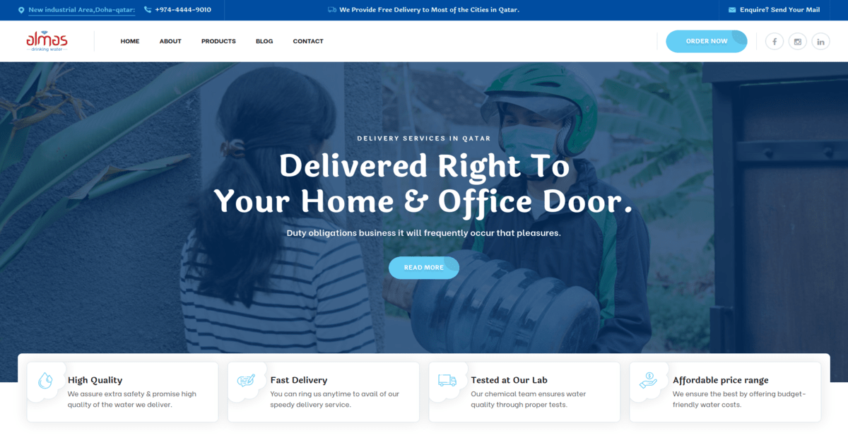 Drinking water supply in Qatar | Pure Drinking water in Qatar | Mineral ...